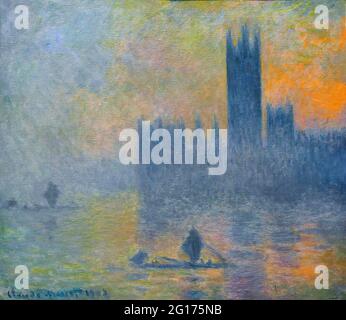 Houses of Parliament, Fog Effect 1903 by Claude Monet Stock Photo - Alamy