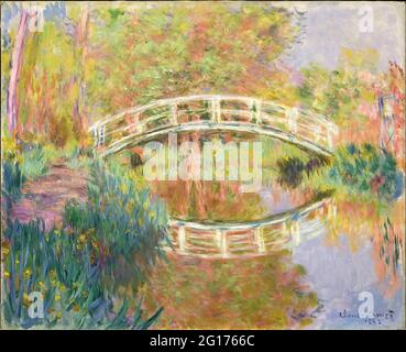 Claude Monet The Japanese Footbridge, Giverny Stock Photo - Alamy