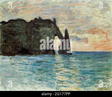 The Manneport, Cliff at Etretat 1883 by Claude Monet Stock Photo - Alamy