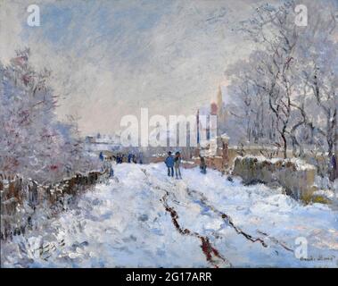 Claude Monet: Snow Scene at Argenteuil (1875 Stock Photo - Alamy