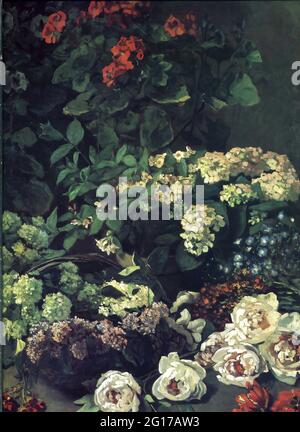 Spring Flowers, 1864. Claude Monet (French, 1840-1926). Oil on fabric ...