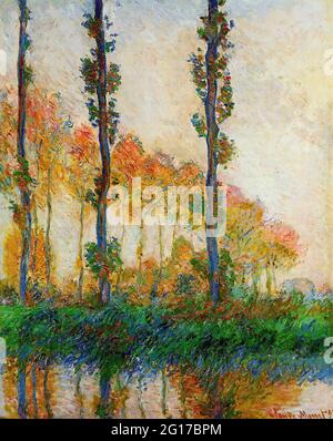 The Three Trees, Autumn 1891 by Claude Monet Stock Photo - Alamy
