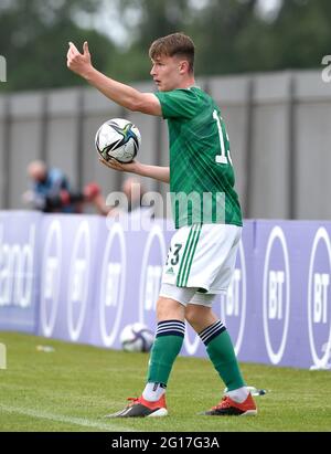 Northern Ireland's Aaron Donnelly in action during the International ...