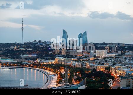 Baku circuit ambiance during the Formula 1 Azerbaijan Grand Prix 2021 ...