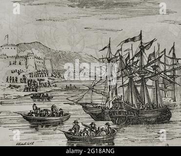 Anglo-Spanish War (1796-1802). Attack on Puerto Rico (1797). By the ...