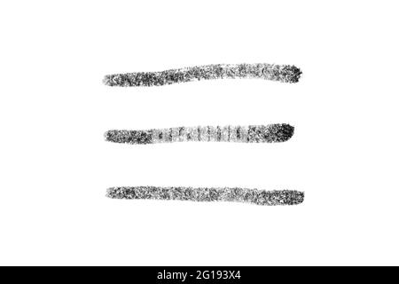 Black color watercolor handdrawing as square line brush on white paper ...