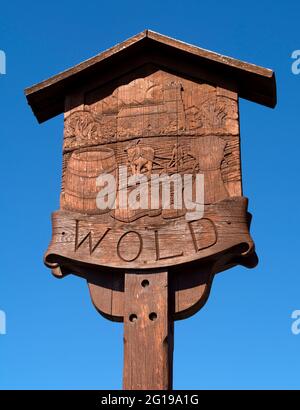 Village sign at Old, Northamptonshire, England, UK Stock Photo - Alamy
