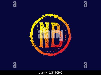 Luxury Alphabet letters NB. Golden Floral alphabet . Monogram initials ...