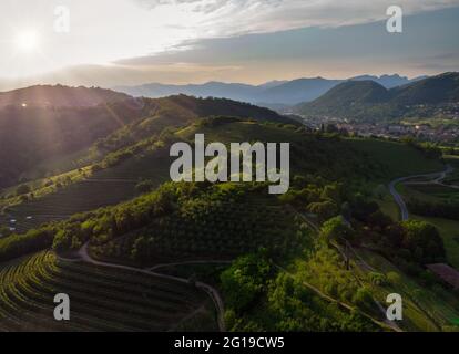 Park of Montevecchia and Curone, Lecco, Lombardy, Italy, at fall ...