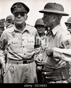 General Douglas MacArthur corncob pipe and hat on display Oct 15, 1974 ...