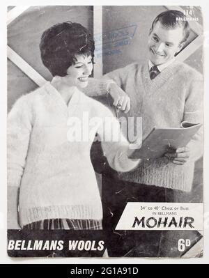 Vintage Knitting Pattern Brochures Stock Photo - Alamy