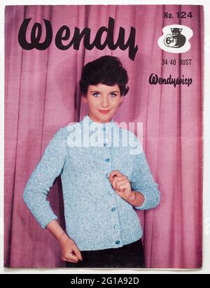 Vintage Wendy Knitting Pattern Brochures Stock Photo - Alamy