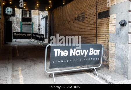 The Navy Bar on Stanley Street in Liverpool Stock Photo - Alamy