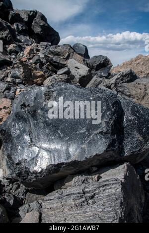 Obsidian Dome is a massive pile of shiny obsidian rock in the Eastern ...