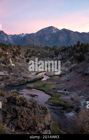 Hot Creek sits in an amazing landscape at the base of the Eastern ...