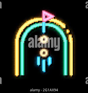golf flag neon glow icon illustration Stock Vector Image & Art - Alamy