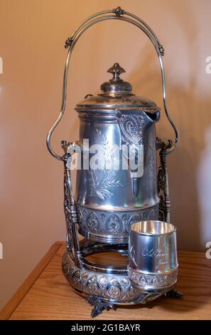 Vintage Silver Hot Beverage Server, USA Stock Photo - Alamy