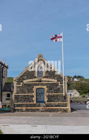 portpatrick harbour and lifeboat station scotland uk Stock Photo - Alamy