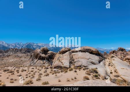 Beautiful landscape around Mobius Arch Loop at California Stock Photo ...