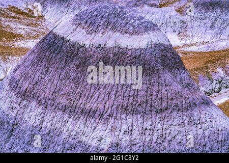 Purple Mountain Valley Blue Mesa Painted Desert Petrified Forest ...