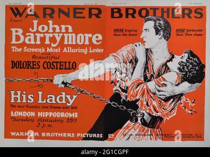 British Trade Ad for JOHN BARRYMORE as Captain Ahab Ceeley in THE SEA ...