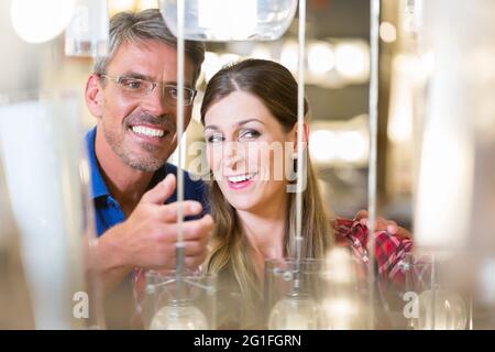 electrical goods department of hardware store Stock Photo - Alamy