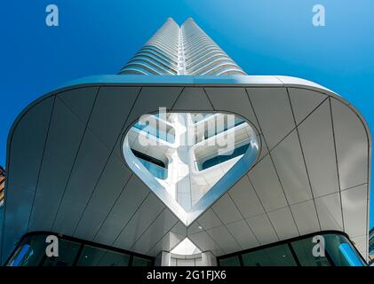 Heart-shaped view of the Grand Tower, the first high-rise residential ...