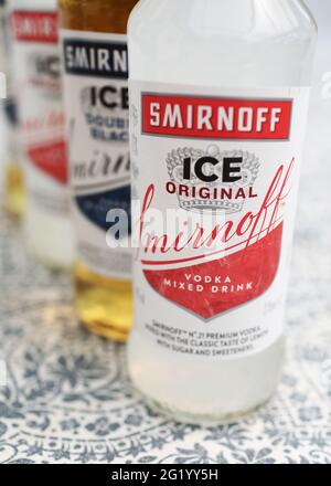 Smirnoff Ice original bottle from Smirnoff Vodka Stock Photo - Alamy