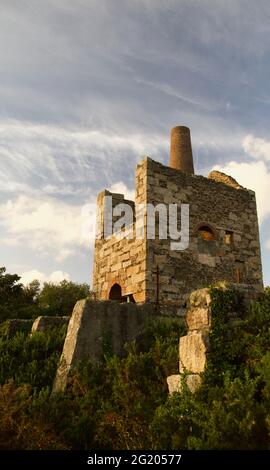 Wheal Peevor, Cornish Mine, Engine Pumping House. Industrial Heritage ...