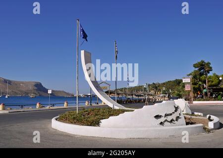 the town of Lakki in Leros Island - Dodecanese Islands - Greece Stock ...