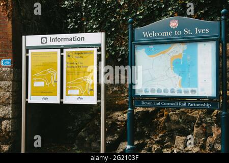 GWR map Cornwall Stock Photo - Alamy