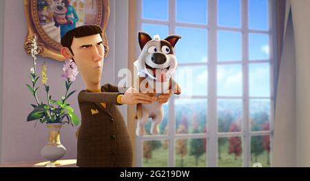 DOG GONE TROUBLE, (aka TROUBLE), from left: Claire (voice: Marissa ...