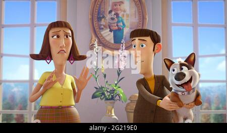 DOG GONE TROUBLE, (aka TROUBLE), from left: James (voice: Kevin ...