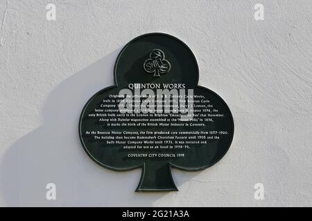 Ibis Coventry City Centre, converted from former Quinton Cycle Works ...