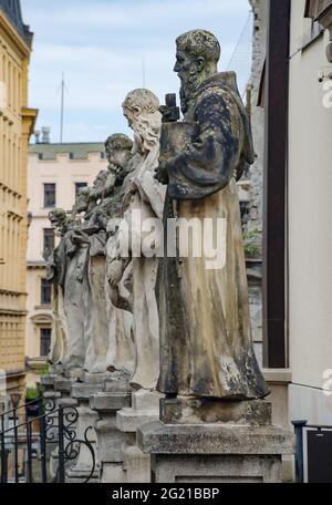 Entrance to the Capuchin Crypt and to the Capuchin Monastery in Brno ...