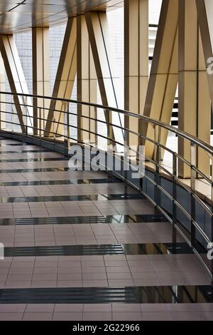 A modern design link bridge between two buildings Stock Photo - Alamy