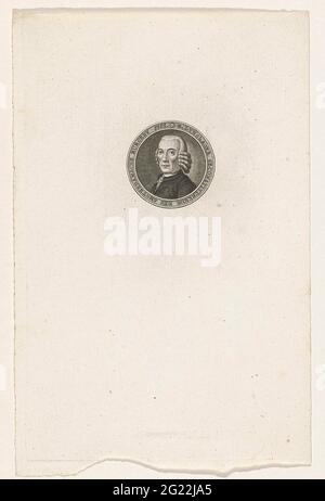 Bust of Eliza Lynslager to the left in a medallion with edge lettering ...