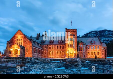 Historic Banff National Park Administration Building, recognized Canada ...