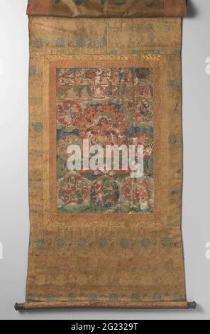 Tangka with deities of the Bardo, Painting on canvas (Tangka ...