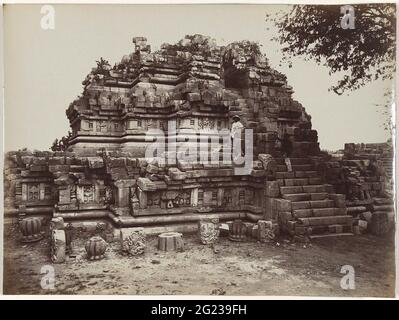 Ancient stone structures of Prambanan Temple, a magnificent 9th-century ...