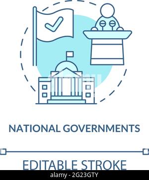 National governments concept icon Stock Vector Image & Art - Alamy