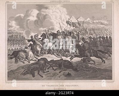 The Battle of the Pyramids that took place in 1798 during Napoleon's ...