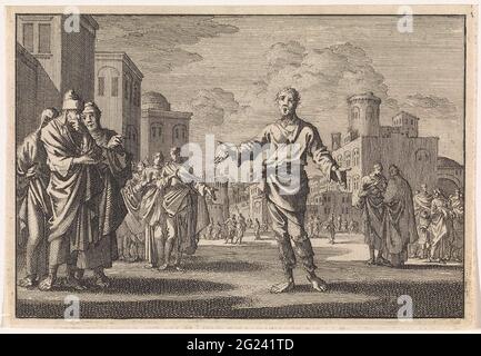 Jesus, Ananus' son, pulls through the streets of Jerusalem Stock Photo ...