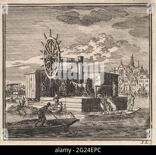 Dredging mill on the edge of a city; The mud mill Stock Photo - Alamy
