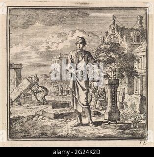 Man next to a jack; The poor Stock Photo - Alamy