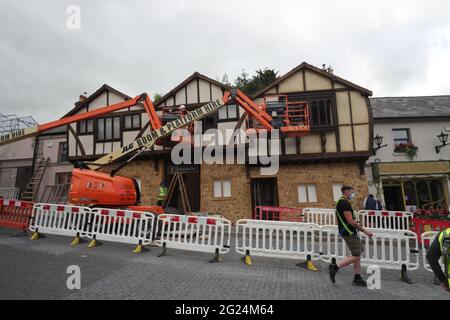 People working on transforming Enniskerry village in County Wicklow ...