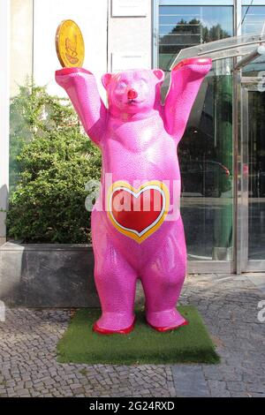 Bear of Berlin (Berlin Mascot), sculpture in front of Wilhelmstrasse ...