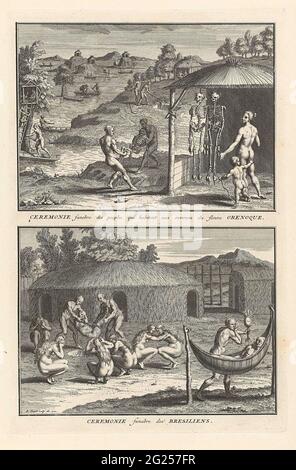 Venezuelan and Brazilian funeral rituals, Sheet with two ...