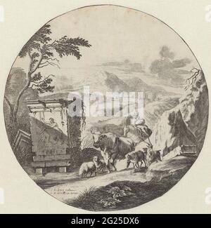Johann Heinrich Roos - Roman Landscape with Cattle and Shepherds Stock ...