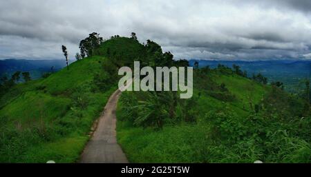 Landscape of Bandarban, one of the hill districts located in the South ...